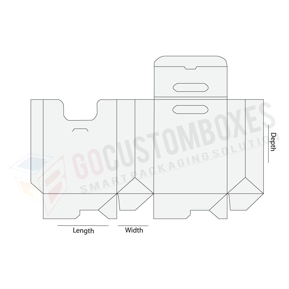 Get Printed Bag Shaped Box With Handle