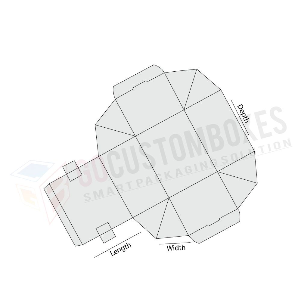 Tuck With Bellow Dust Flap and Lock - Go Custom Boxes UK
