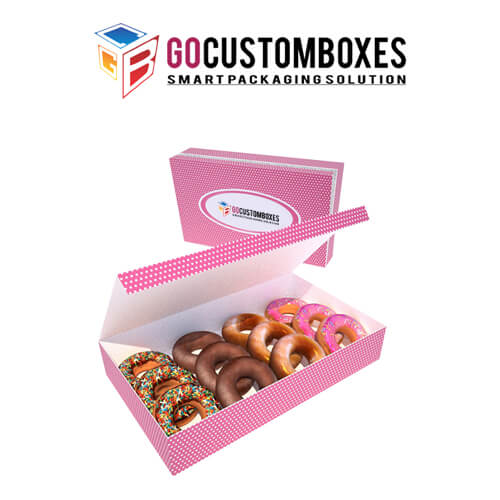 Donut Box & Donut Packaging | Go Custom Boxes
