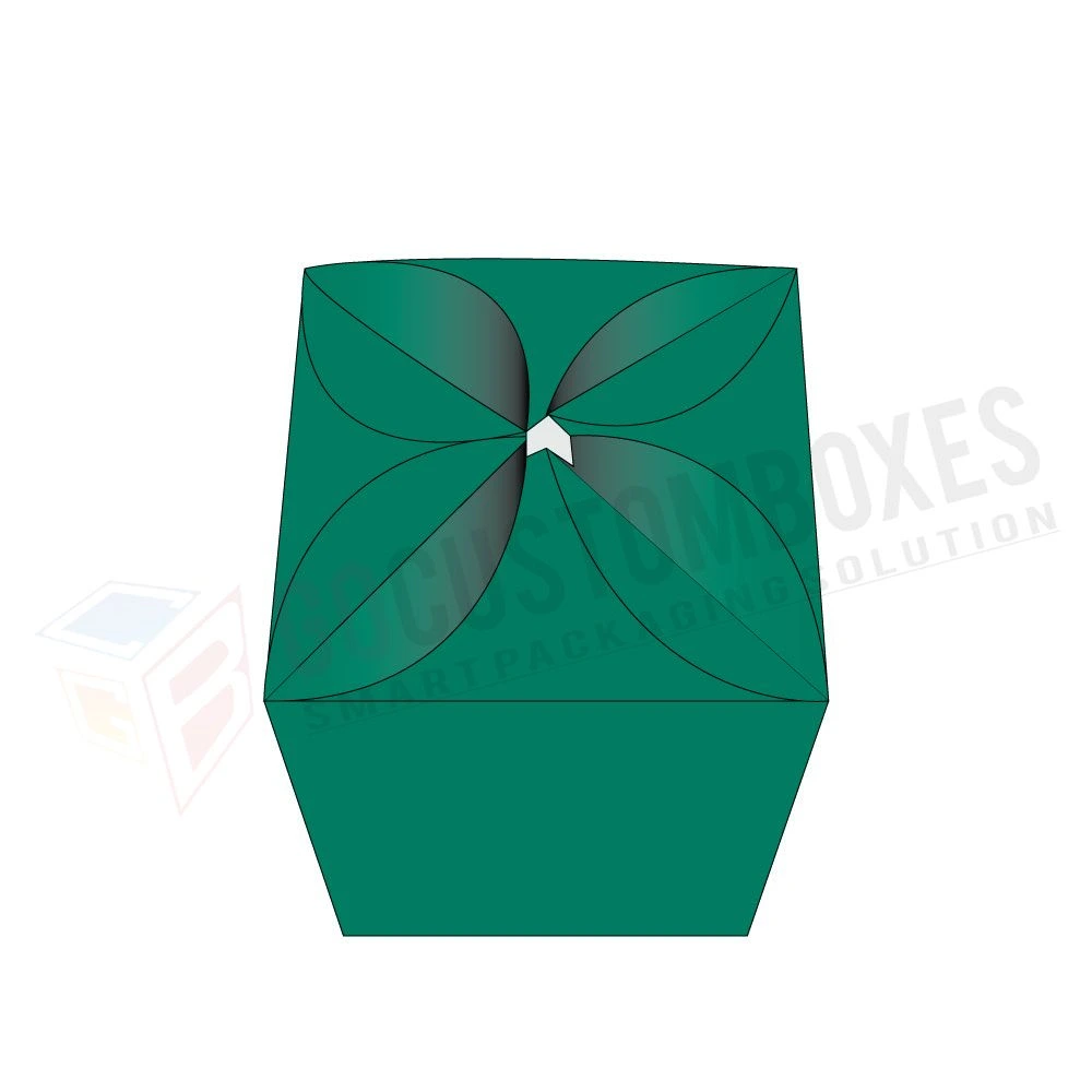 Flower Shaped Top Closure - Go Custom Boxes